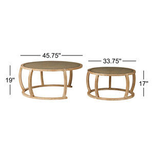Birch Lane™ Ruby Frame 2 Piece Coffee Table Set | Birch Lane
